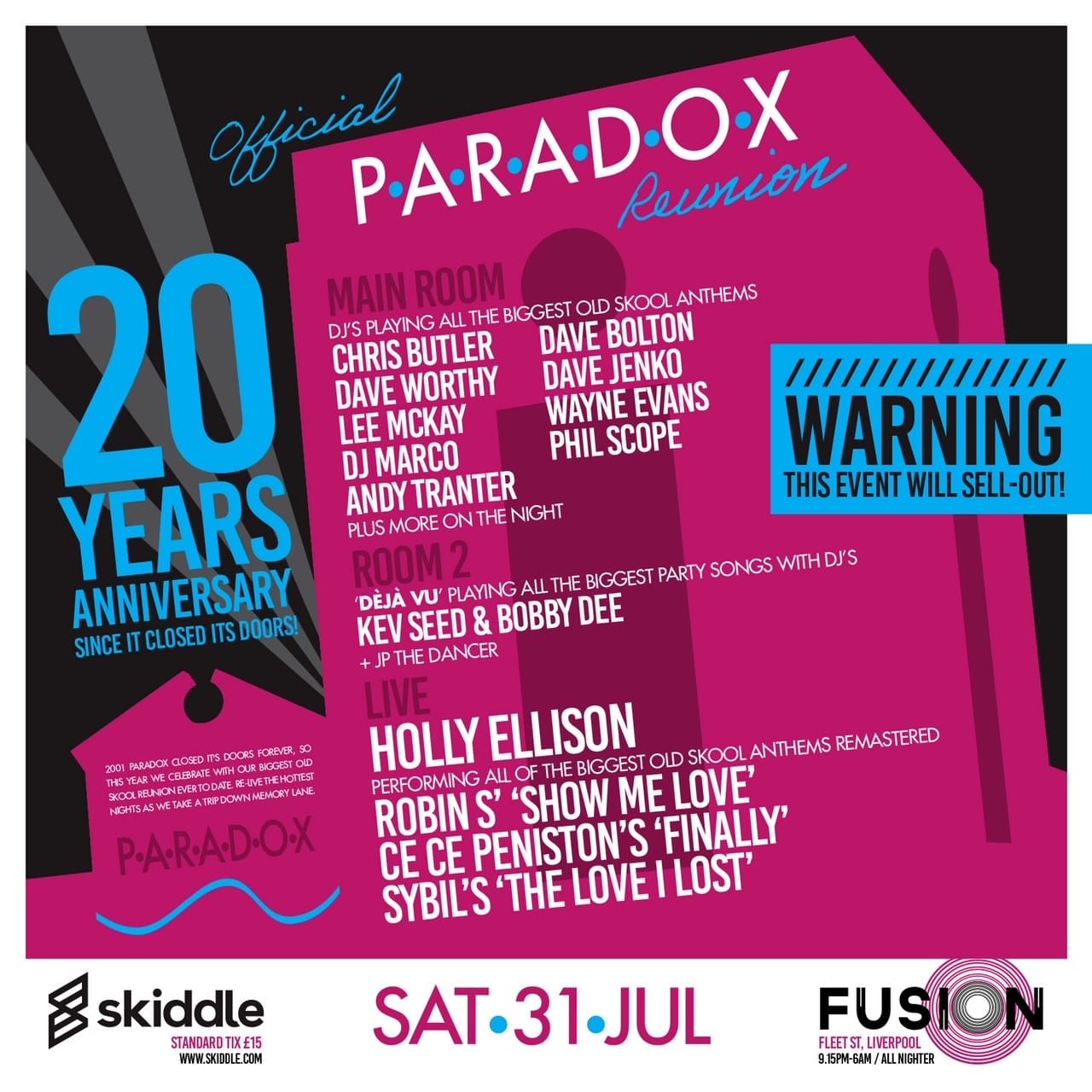 There's a Paradox 20 year Reunion happening at Fusion this summer | The ...
