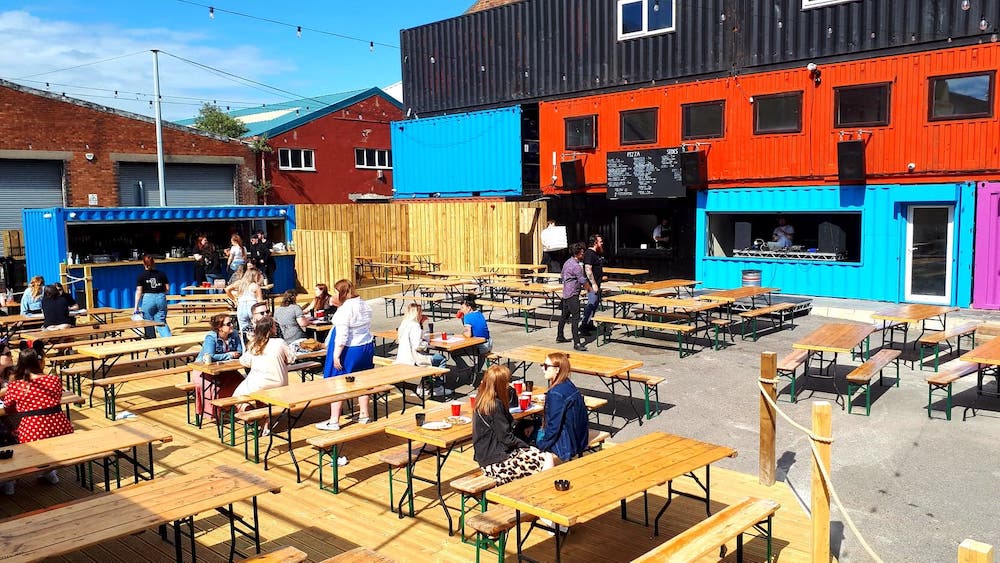 Look at this new shipping container venue that's launched in Liverpool ...