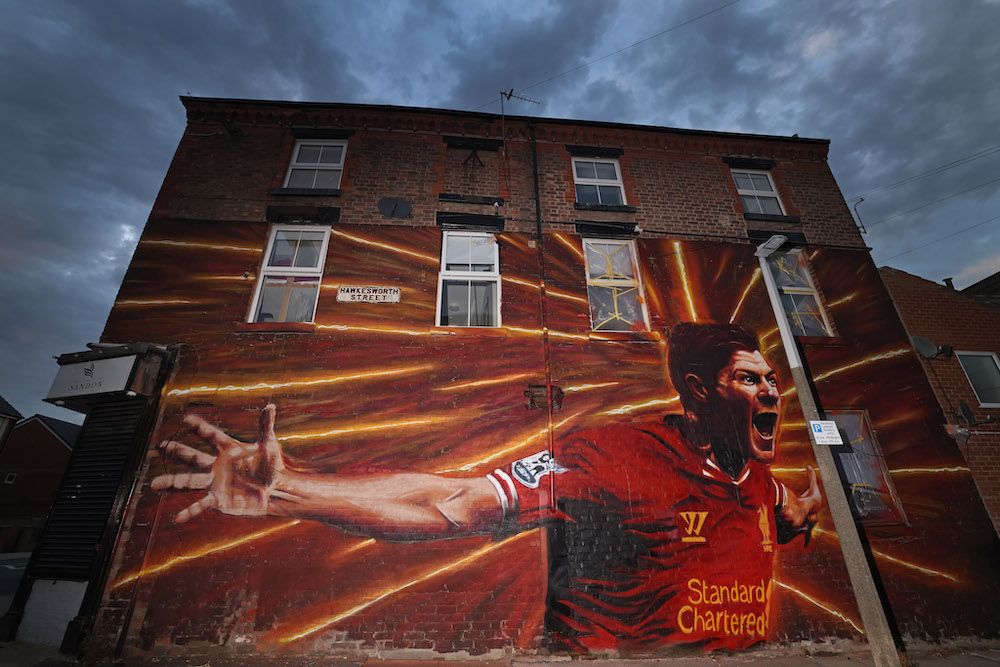 Look at the new Stevie G mural outside The Sandon in Anfield | The ...