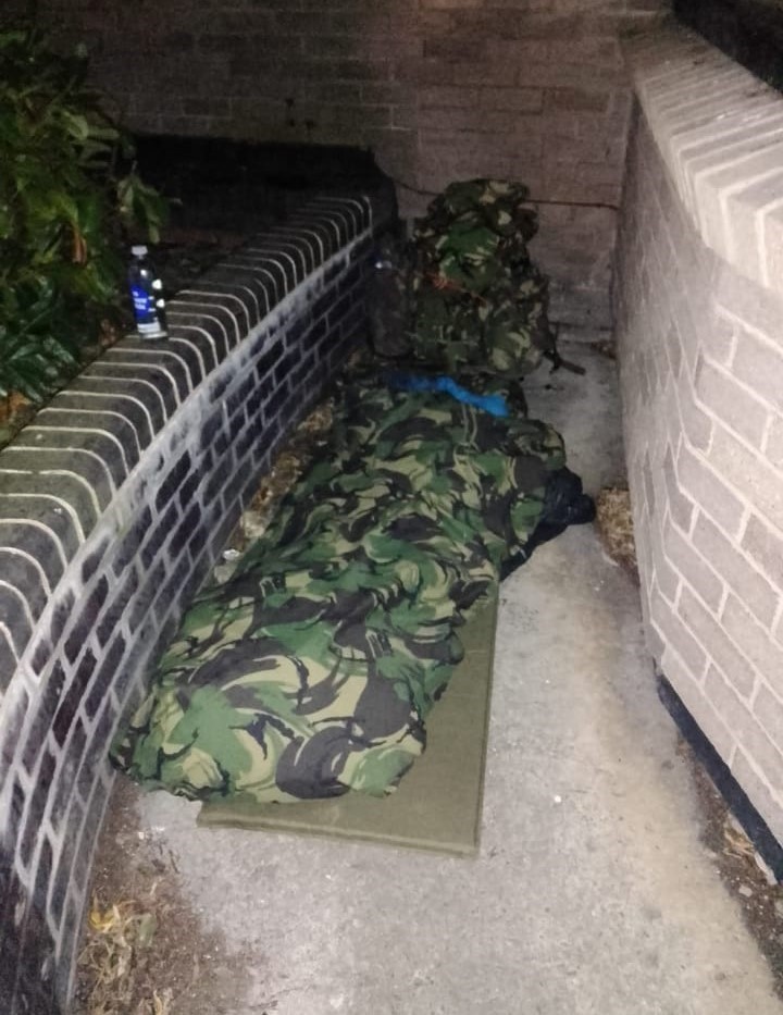 Meet the man who traveled 155 miles on foot and slept rough to raise ...