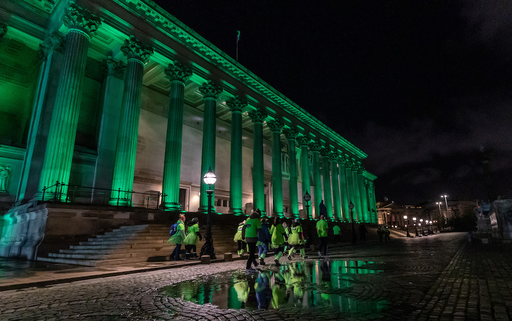 Liverpool Glows Green for Clatterbridge Walk | The Guide Liverpool