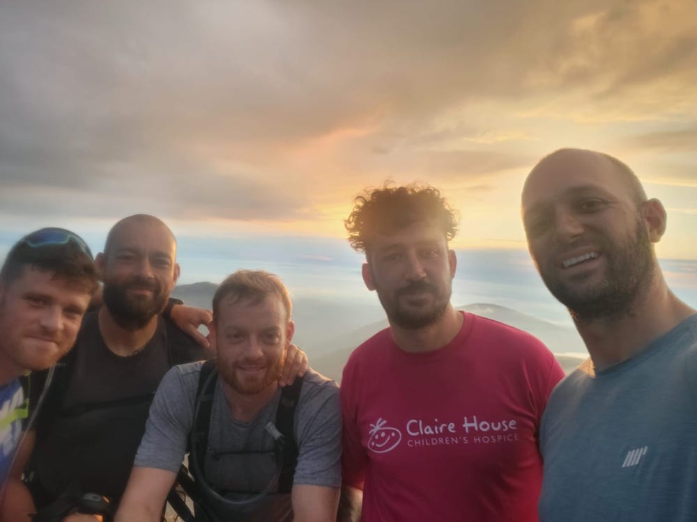 Former addict completes three peaks hike and cycle challenge for Claire ...